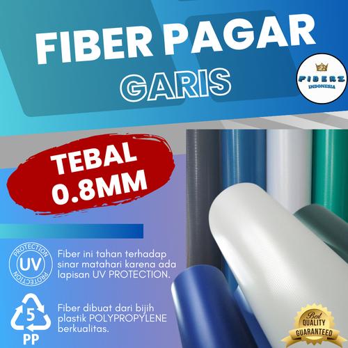 Jual FIBERZ - Fiber Plastik Penutup Pagar GARIS TEBAL 0.8mm Meteran ...