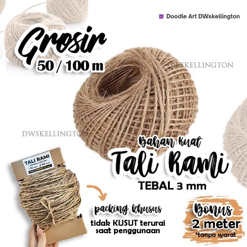 Jual Tali Rami Goni Medan 3 mm Jerami Hemp Rope Straw String Murah ...