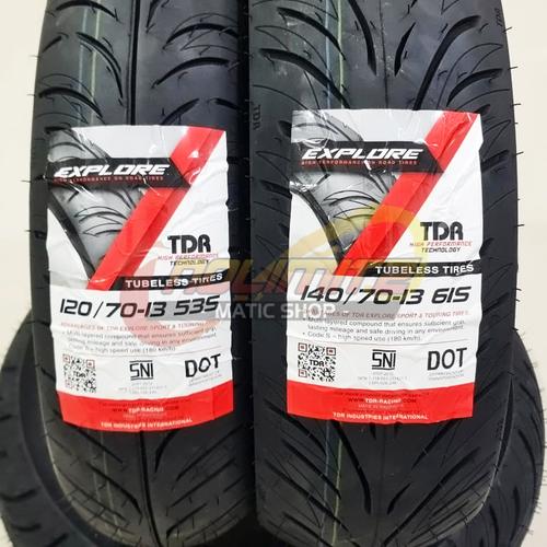 Jual Ban TDR Explore Depan Belakang 120/70 - 13 & 140/70 - 13 NMAX ...
