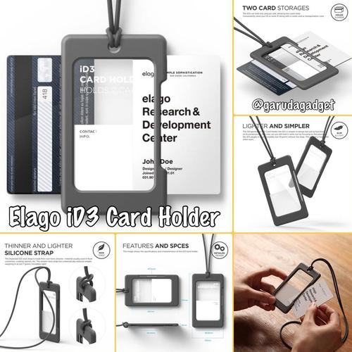 Jual Elago ID3 ID Card Holder Strap Name Tag Kerja Kantor NameTag Nama ...