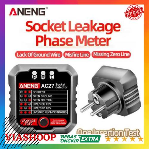 Jual Smart Socket Detector arus tegangan listrik Check Voltage - AC27 ...