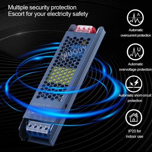 Jual ultra thin LED power supply 24v 15A 300w AC DC lighting PSU trafo ...