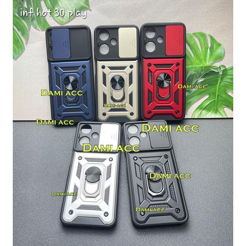 Jual case infinix hot 30 play case robot armor transformer slide 2in1 ...