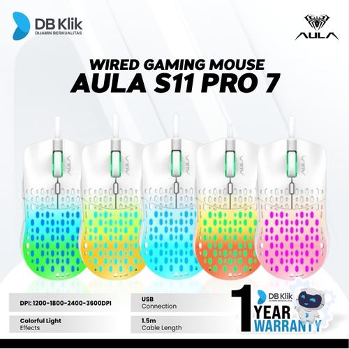 Jual Mouse Gaming Aula S11 Pro 7 Wired Usb Buttons 4 3600Dpi - Aula S11 ...
