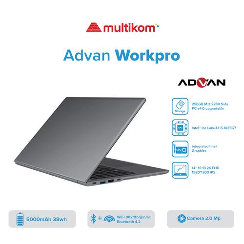 Promo ADVAN Workpro i5-1035G7 8GB 256GB SSD FHD IPS W11 GREY Cicil 0% ...