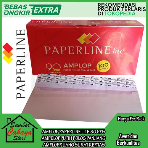 Promo AMPELOP UANG 1 KOTAK AMPLOP PAPERLINE LITE 90 PPS BUKLET PUTIH ...