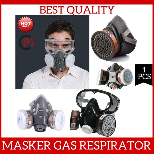 Jual Masker Gas Respirator Full Safety Mask Industrial Model Untuk Cat ...