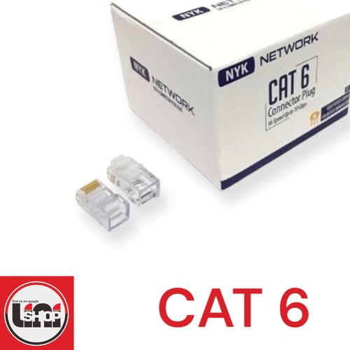 Jual Konektor Rj45 NYK CAT 5 COVER BESI - CAT 6 Utp kabel lan conector ...