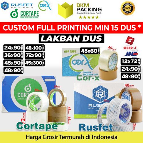 Jual Lakban Bening Coklat Isolasi Solatip OPP Tape Plakban KARGO / DUS ...