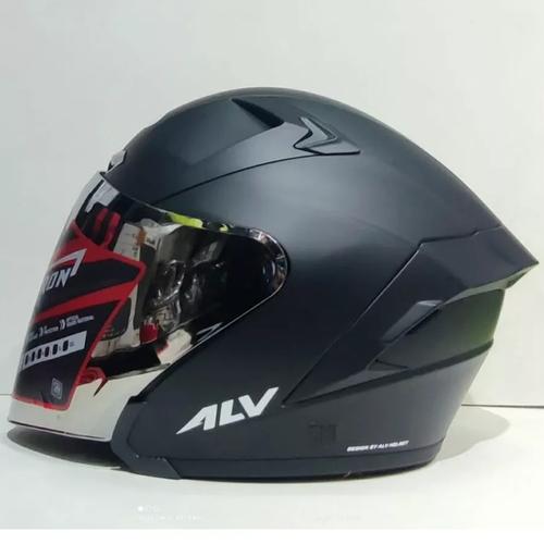 Jual HELM ALV ULTRON SOLID BLACK DOFF PAKET GANTENG VISOR + SPOILER 3D ...