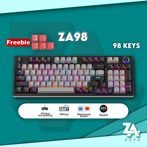 Jual Keyboard Mechanical ZA98 Gaming Mechanical Keyboard - Kab ...