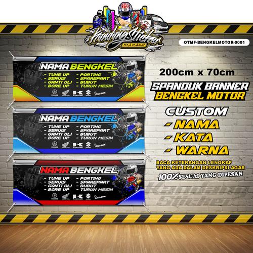 Jual SPANDUK BENGKEL MOTOR BANNER RACING BALIHO OTOMOTIF KandangSticker ...