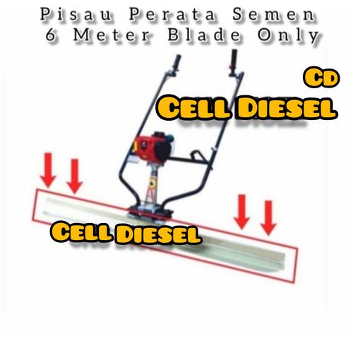 Jual pisau perata semen atau Beton Blade Concrete Screed 6.M Blade Only ...