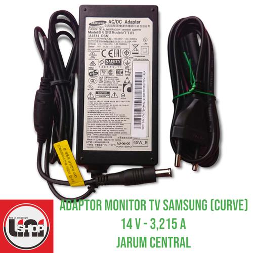 Jual Adaptor Monitor LED LCD TV Samsung CURVE 45W 14V - 3.215A 3,215A ...
