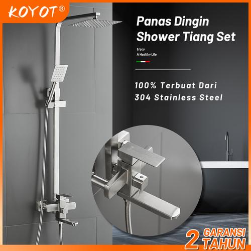 Jual KOYOT Shower Kamar Mandi Full Set 304 SUS 3 Ways Panas Dingin ...