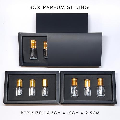 Jual BOX PARFUM SLIDING BOTOL TOLA ROLL ON / STICK PAKET MEWAH+INSERT ...