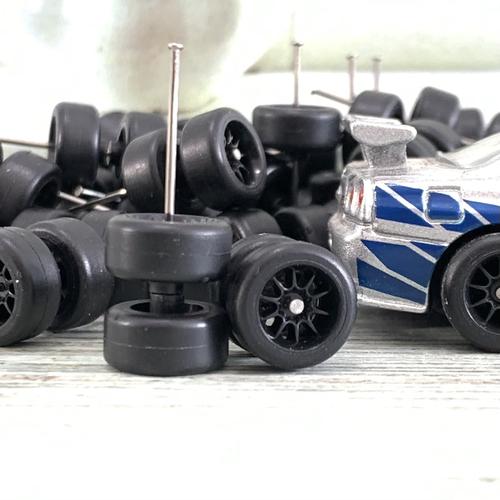 Jual VELG BAN KARET MODEL VOLK RAYS CE28 HOTWHEELS DIECAST 1/64 HITAM ...