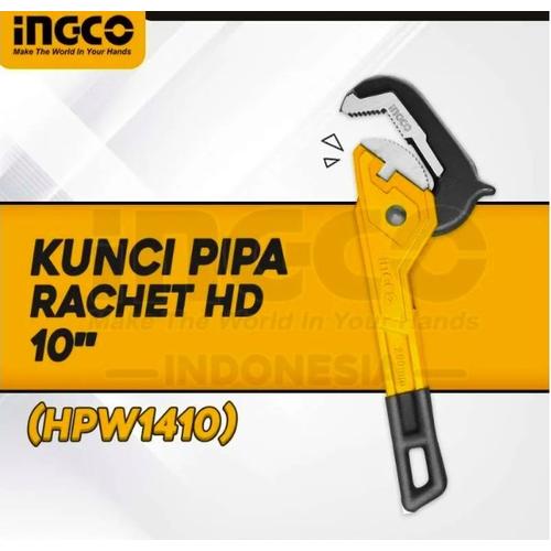 Jual Ratcheting Pipe Wrench (10") INGCO HPW1410 Kunci Pipa Ratchet ...