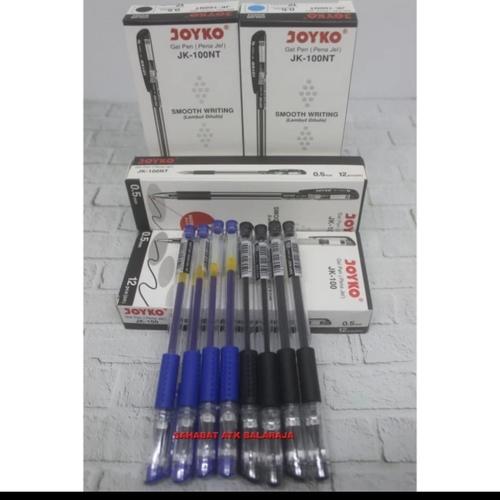 Jual pulpen gell pen joyko JK100 NT 0.5mm ( needle tip) - Hitam ...