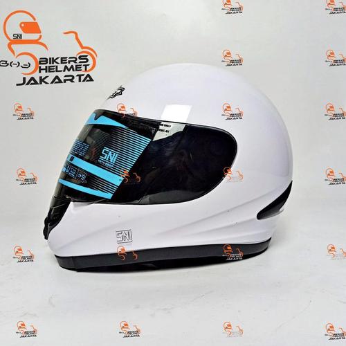 Jual VELVET HELM R10 SOLID WHITE FULL FACE MURAH SNI - Jakarta Pusat ...