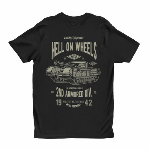 Jual Kaos Tank Hell on Wheels Vintage Tactical Militer Retro Army ...