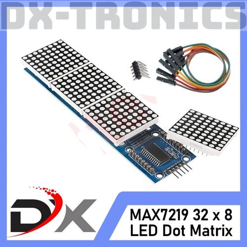 Jual MAX7219 LED Dot Matrix Module MAX 7219 4-IN-1 32X8 Running Text ...