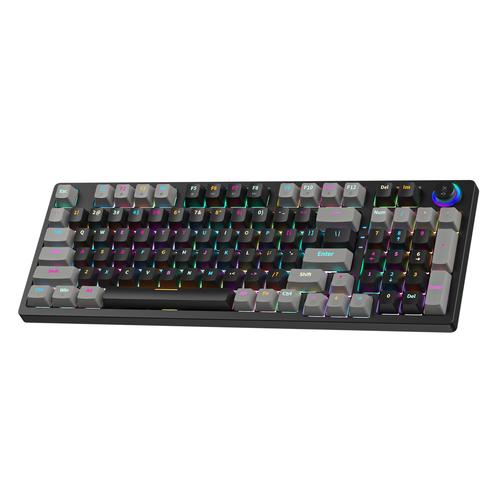 Jual Keyboard Mechanical ZA98 Gaming Mechanical Keyboard - Hitam & Abu ...