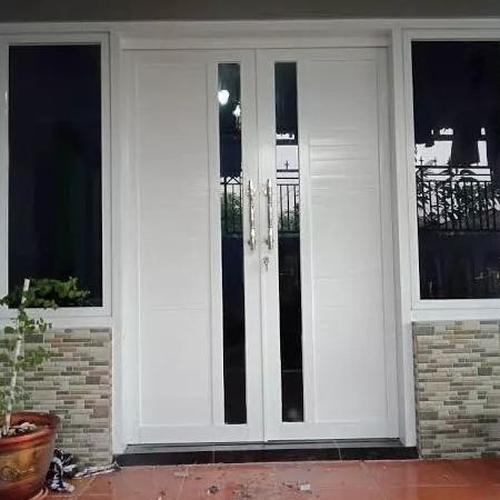 Jual pintu aluminium dobel panel kupu kupu plus jendela full set murah - Kab. Bekasi - oxva shop ...