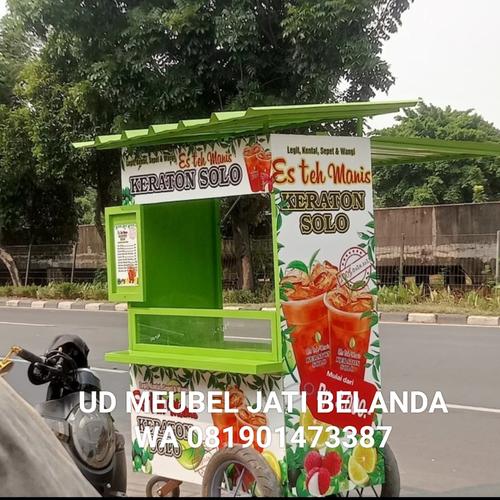 Jual gerobak es teh viral gerobak franchise es teh solo gerobak minuman ...