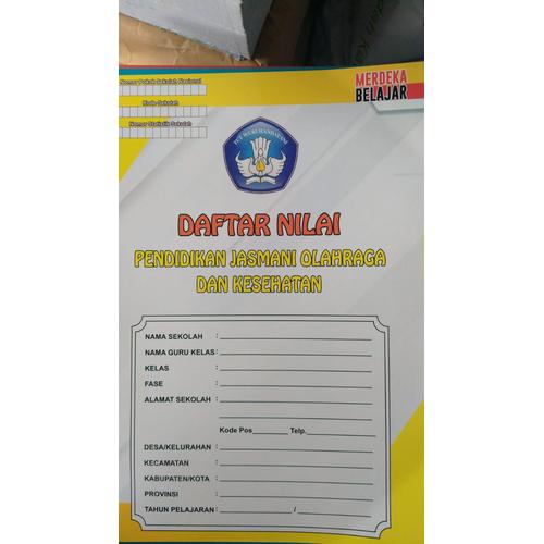 Jual Buku Daftar Nilai Kurikulum Merdeka - PJOK - Jakarta Timur ...
