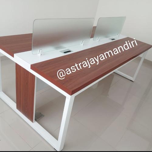 Jual meja partisi meja kantor partisi kantor workstation furniture ...