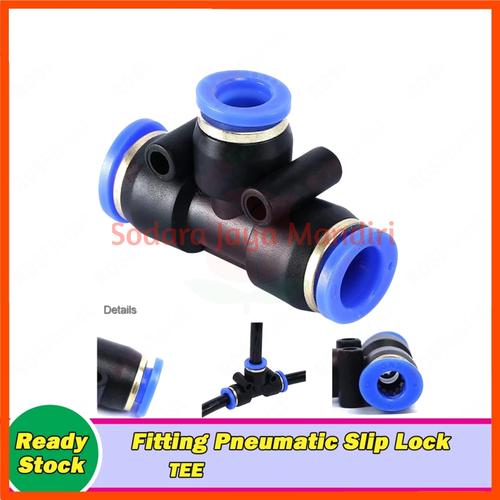 Jual 10 MM TEE FITTING PNEUMATIC - tee buat selang PU 10mm - Jakarta ...