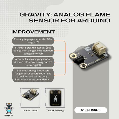 Jual DFRobot Gravity: Analog Flame Sensor For Arduino - Kab. Sleman - Riz-umi | Tokopedia