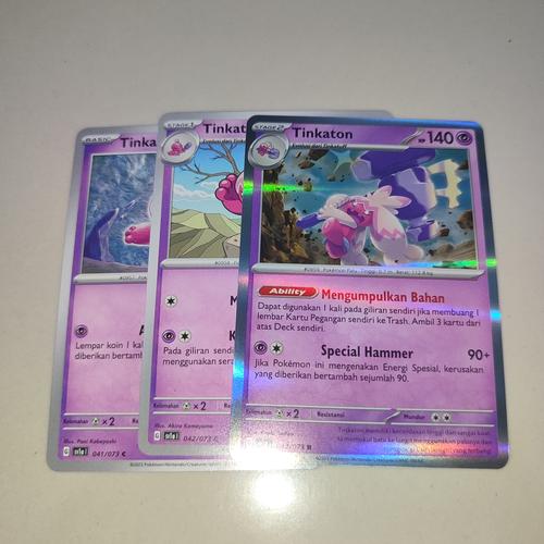 Jual Tinkaton (Foil), Tinkatuff, & Tinkatink (sv1a) - Pokemon TCG ...