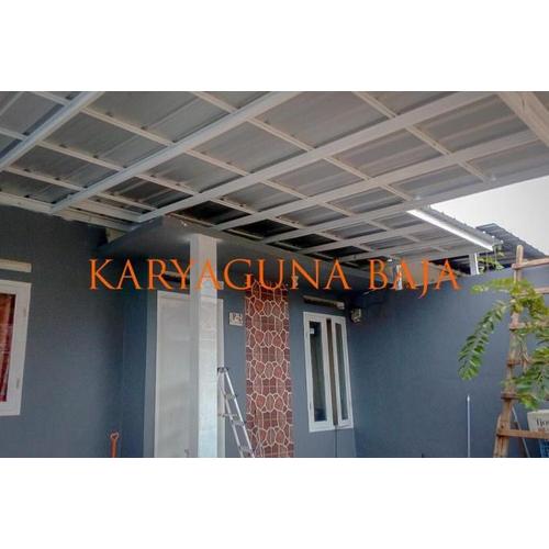 Jual KANOPI BAJA RINGAN ATAP SPANDEK-CAT PUTIH-GREEN PARADISE CITAYAM ...