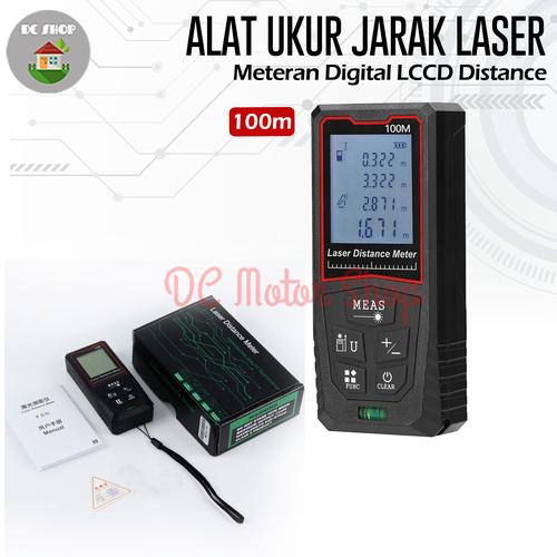 Jual Alat Ukur Jarak Laser Meteran Digital Distance 40 80 100 120 Meter ...