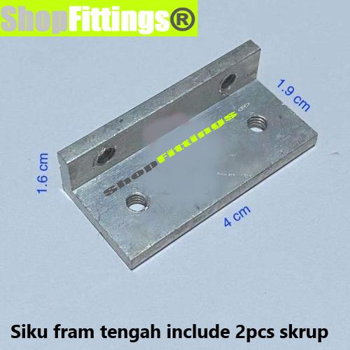 Jual Siku Sudut Joint Corner L Bracket Frame Alumunium Profile Cabinet ...