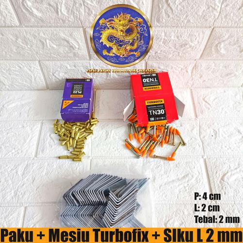 Jual Paku Ramset Gun + Mesiu Ramset Gun + SIKU L - TURBOFIX+L 2MM ...