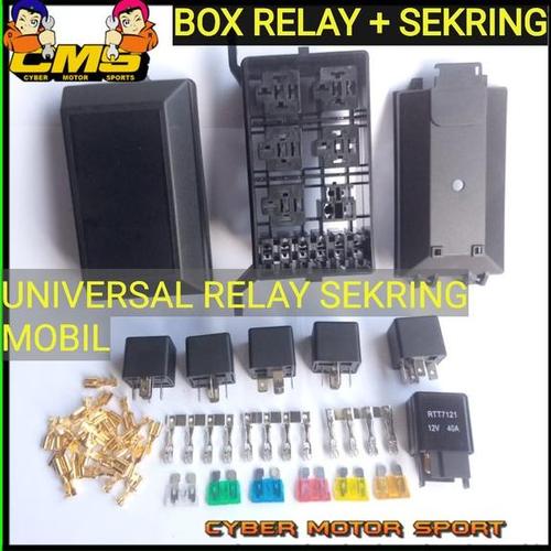 Jual box relay sekring mobil universal fullset. fuse box plus relay ...