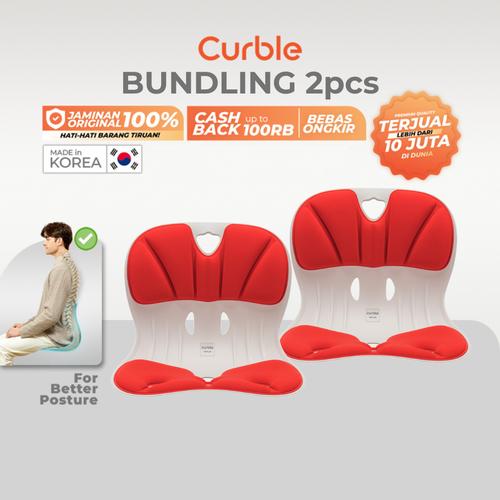 Promo Curble Posture Chair Wider - Bundling 2 (2pcs Red) Cicil 0% 3x - Jakarta Timur - Curble ...