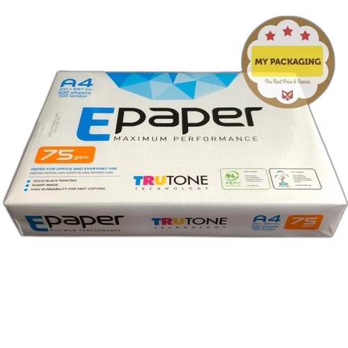 Jual Kertas HVS A4 75gsm EPAPER 210 X 297 mm - Kota Bandung - My ...