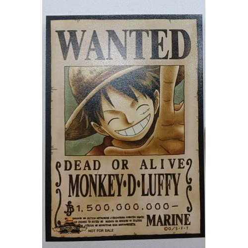 Jual One Piece Mugiwara Store Japan Mini Wanted Poster Monkey D Luffy ...