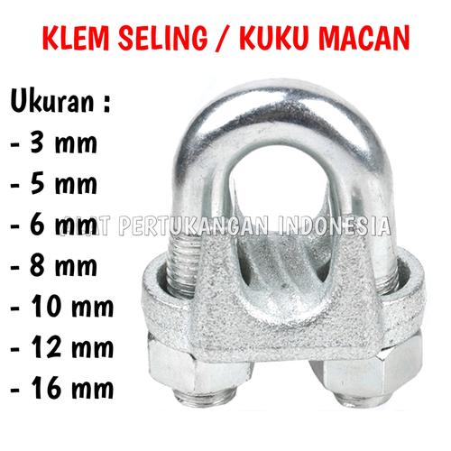Jual Clamp Sling Claim Tali Seling Alat Klem Kuku Macan 3 5 6 8 10 12 ...