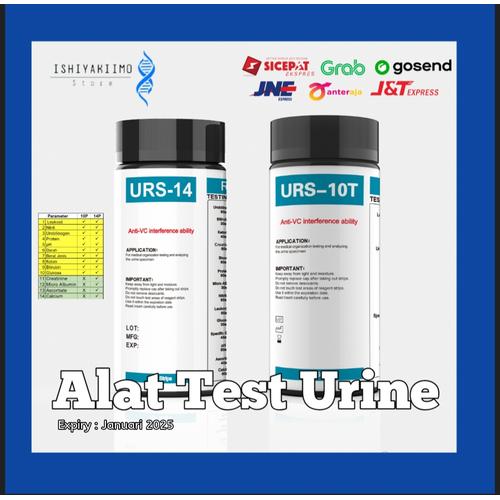 Jual Urine Test Strips Alat Tes Urine Kesehatan isi 100 strips/botol ...