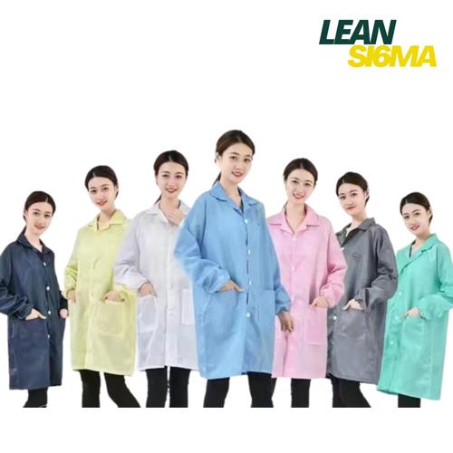 Jual baju smock ESD antistatic jas lab clean room - Putih, M - Jakarta ...