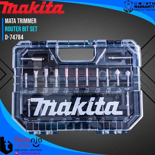 Promo Makita Router Bit Set 22 Pcs Mata Trimmer Side Profil Kayu 8MM D ...