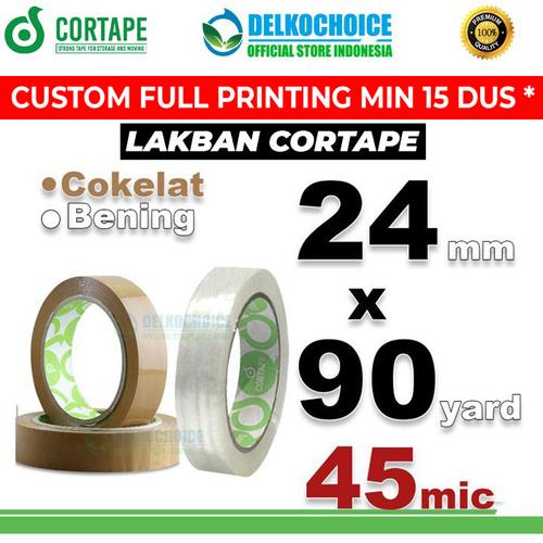 Jual Lakban 24mm x 90yard CORTAPE Plakban Isolasi OPP Tape TERMURAH ...