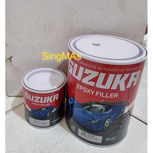 Jual SUZUKA EPOXY FILLER GREY 1L 1Ltr 1 Liter Set Cat Dasar Besi ABU ...