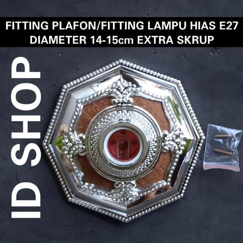 Jual PITING LAMPU HIAS E27 FITTING LAMPU PLAFON MOTIF KEKINIAN FITING ...