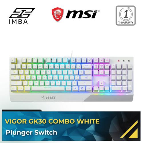 Promo MSI VIGOR GK30 WHITE KEYBOARD [Plunger Switch] Cicil 0% 3x ...